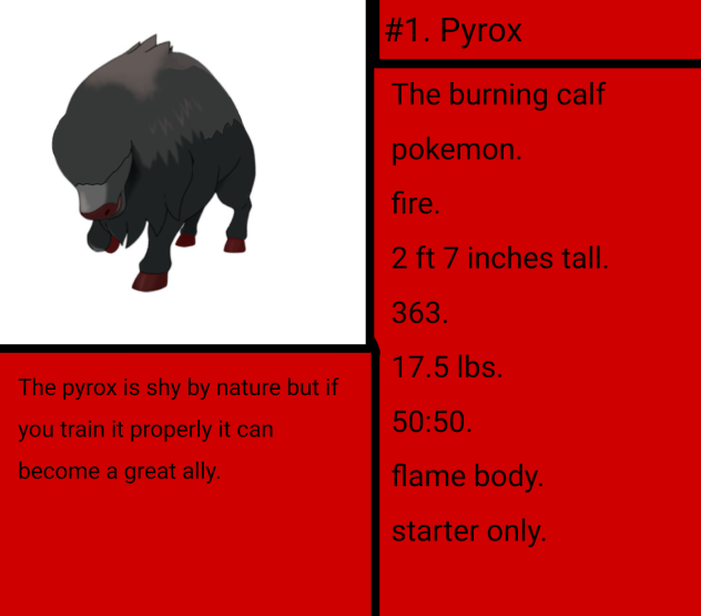 Pyrox pokedex entry - ibisPaint