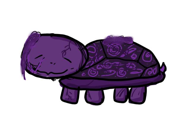 Purple turtle - ibisPaint