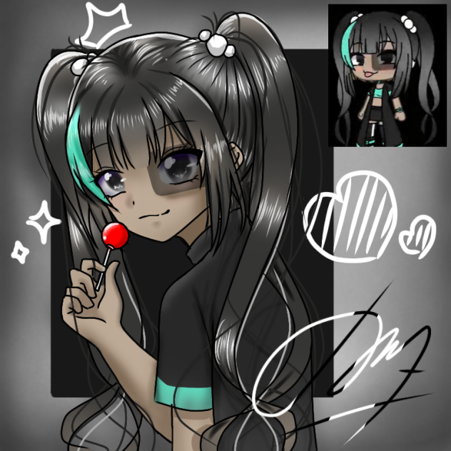 redraw gatcha character - ibisPaint