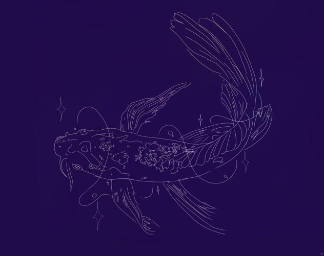 Rainbow Koi fish - ibisPaint