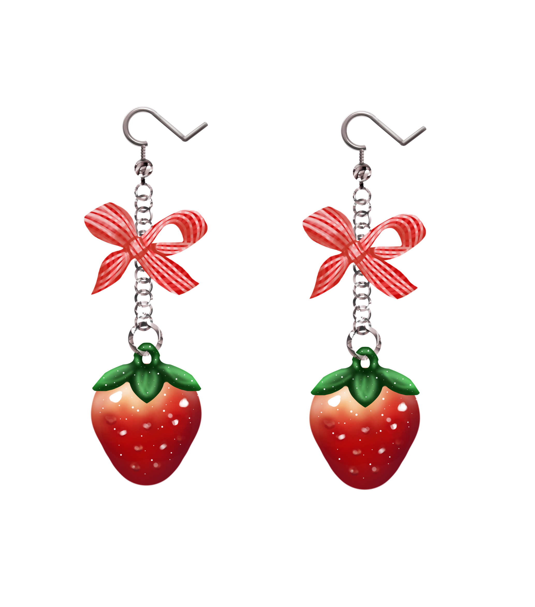 Strawberry earrings Y2K - ibisPaint