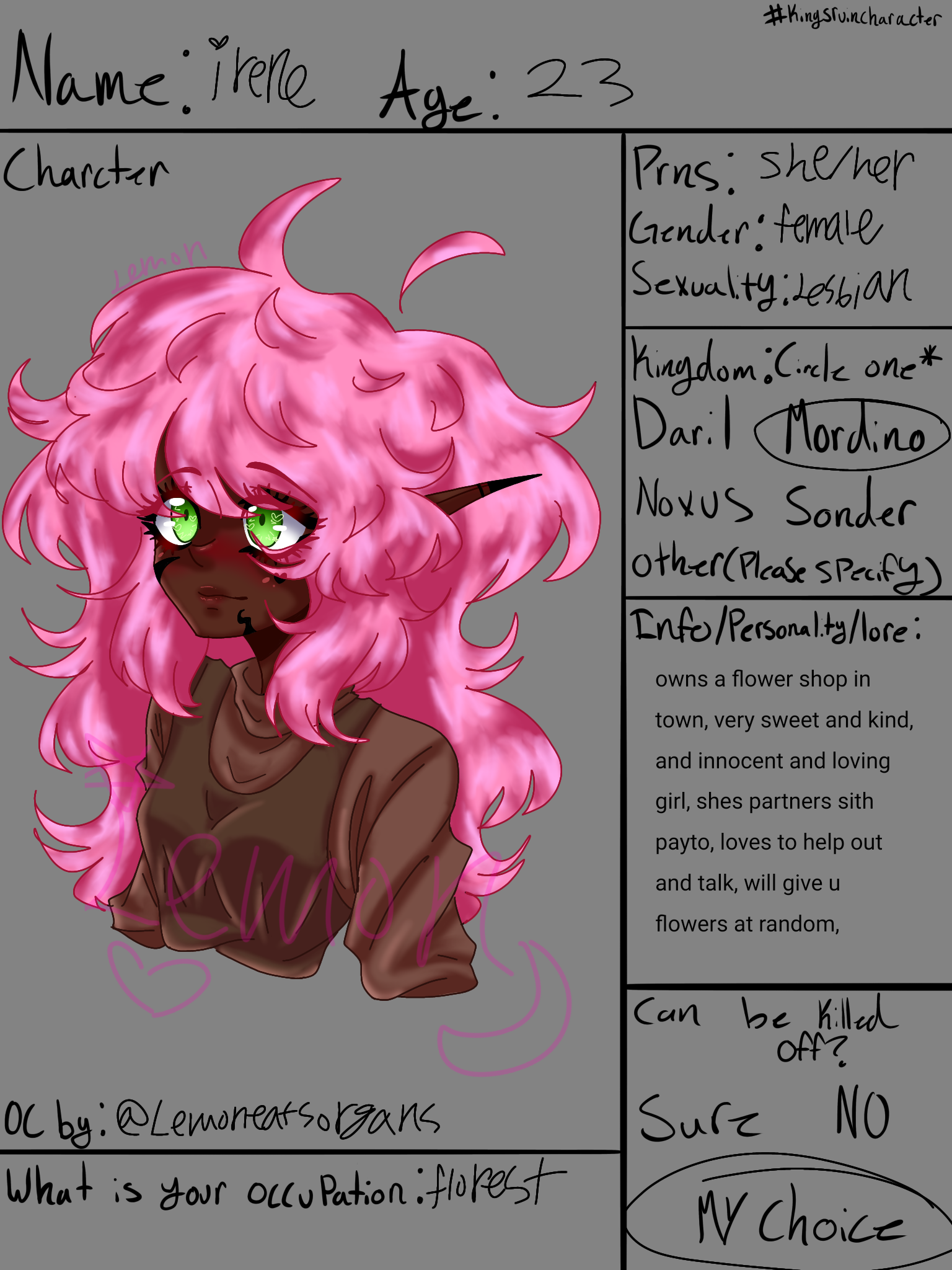 Irene CS for a Kings Ruin! - ibisPaint