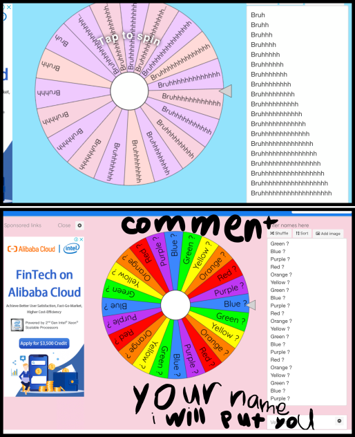 Wheel of names but adding your names 😱 - ibisPaint