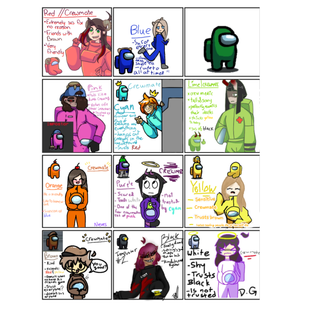 Among us collab - ibisPaint