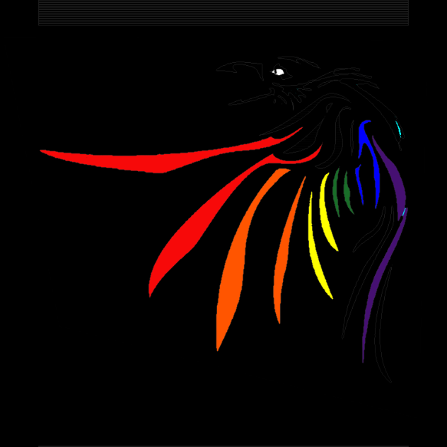 Rainbow Tribal Crow - ibisPaint