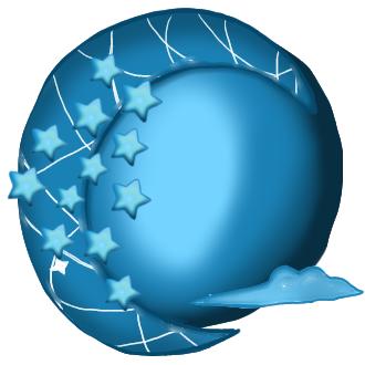 bubble blue moon - ibisPaint