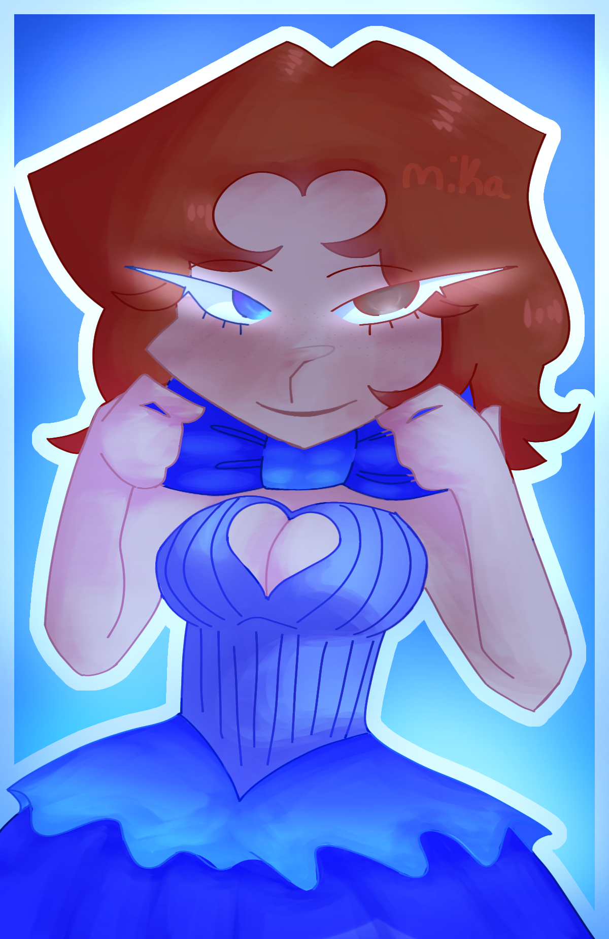blue bow💙 - ibisPaint