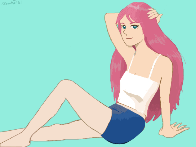 Pink Hair vivid - ibisPaint