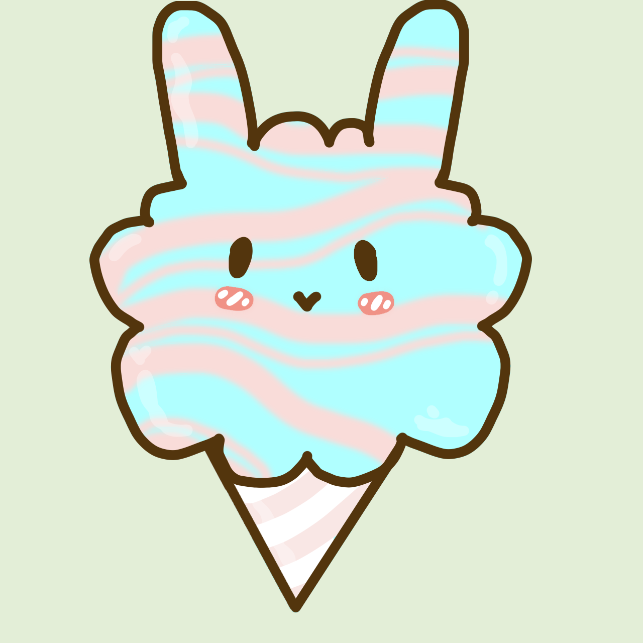 Cotton Candy Bunny - ibisPaint
