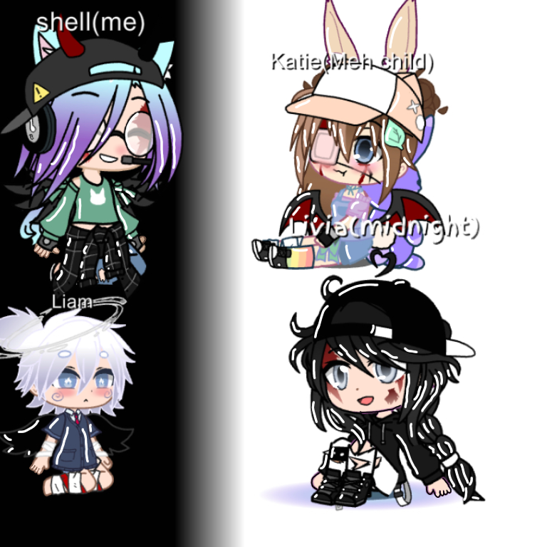 Me, meh child, and meh friend - ibisPaint