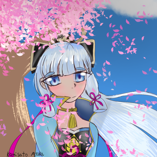 Kamisato Ayaka - ibisPaint