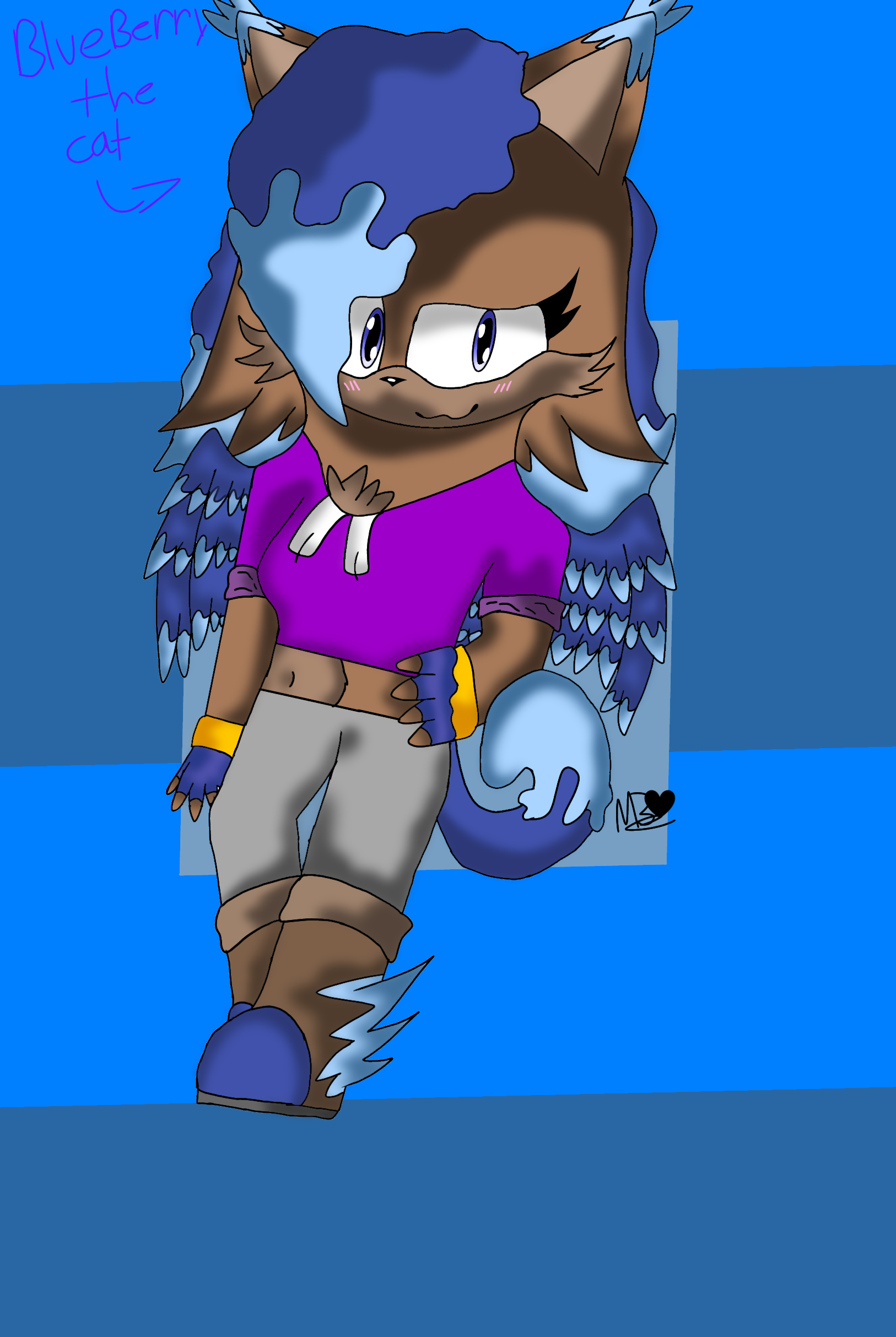 blueberry the cat - ibisPaint