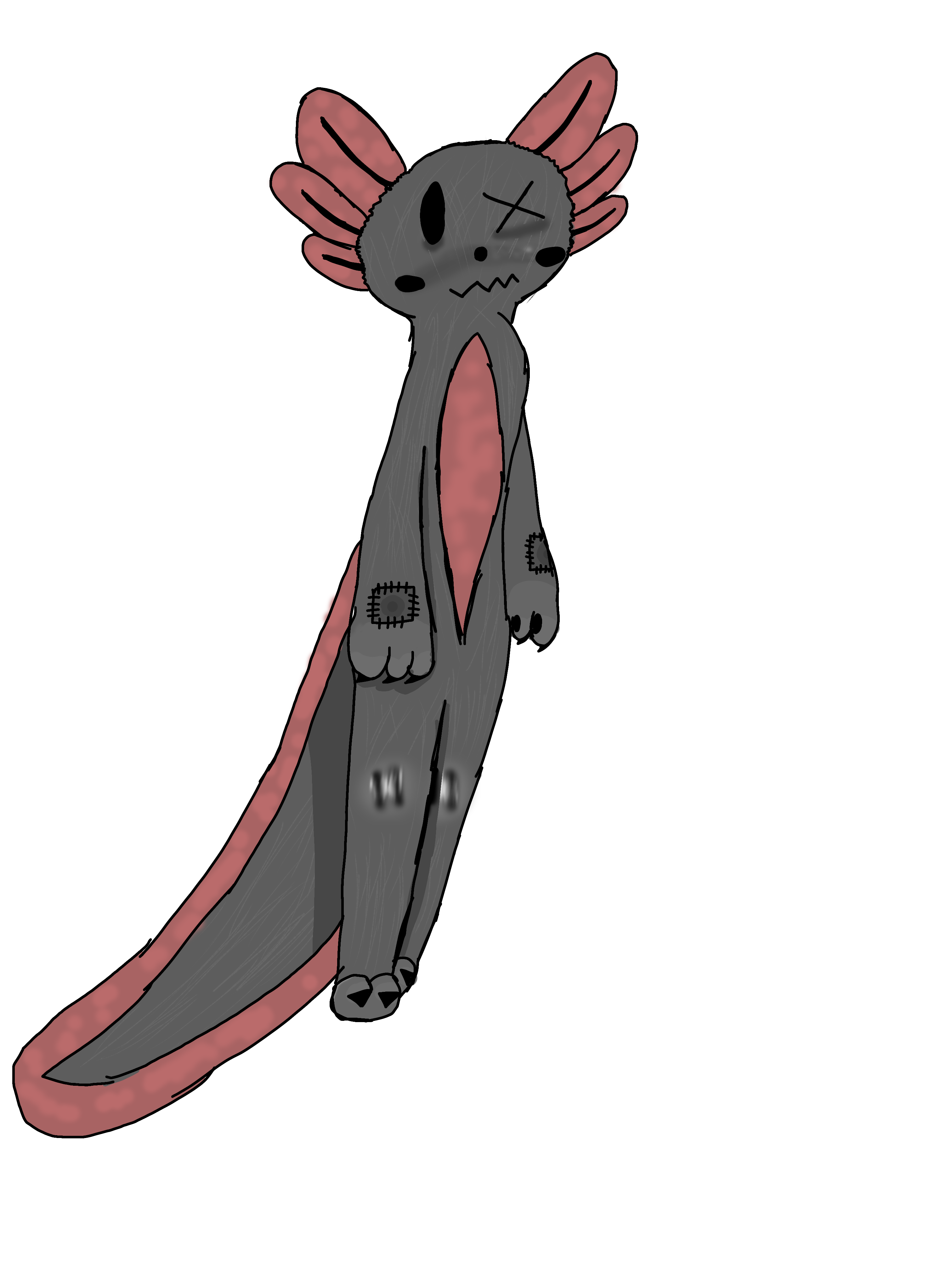 Smokey (axolotl) - ibisPaint