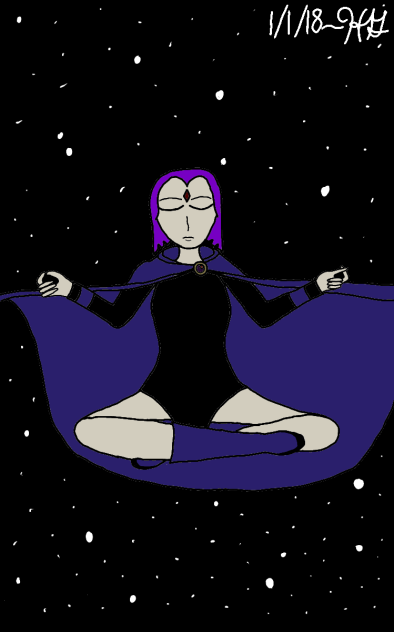 Raven Meditating - ibisPaint