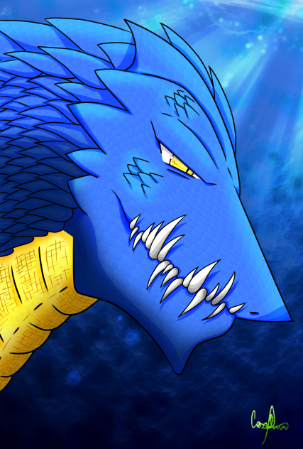 Blue Sea Dragon - ibisPaint