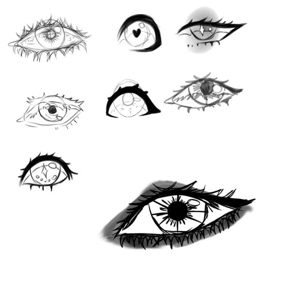 Beginner Eye Sketching Bases - ibisPaint