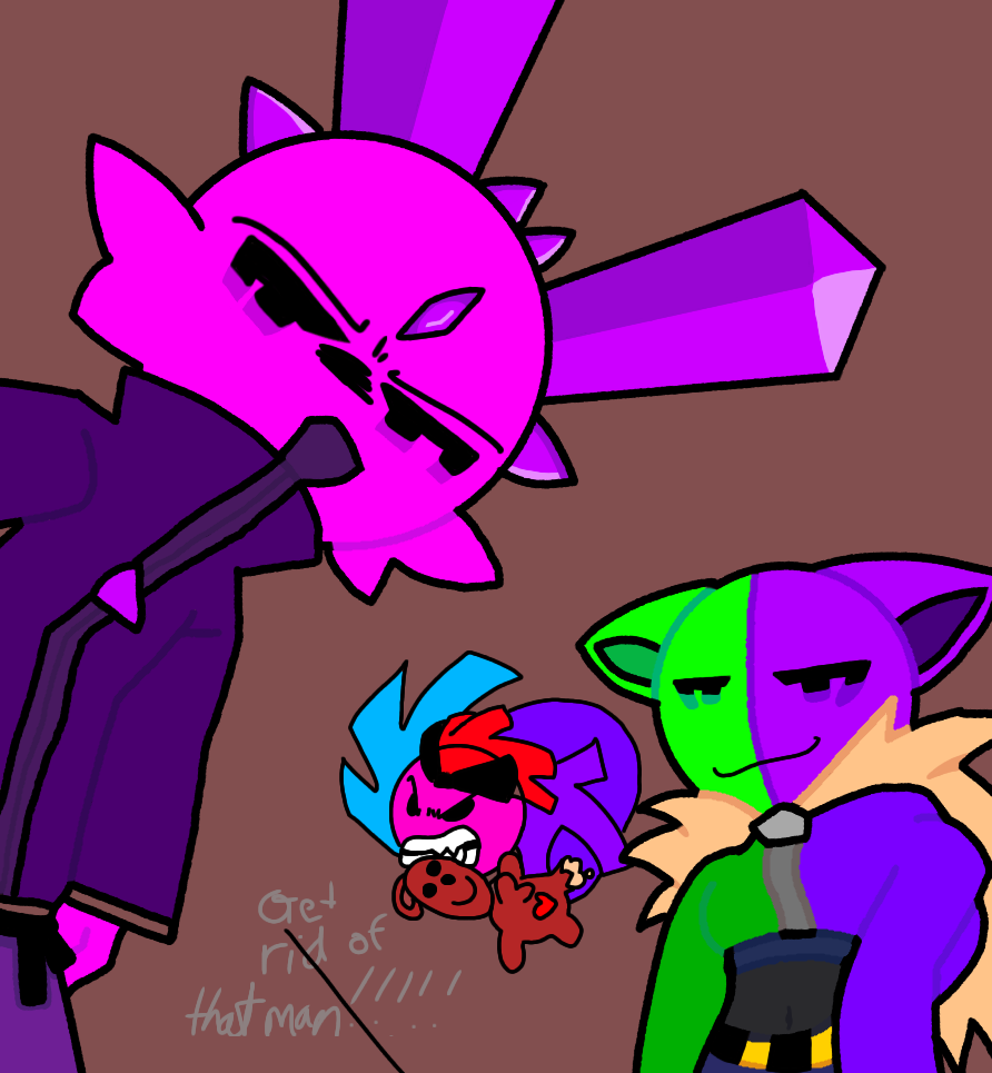 Keres being aggressive towards Teddy - ibisPaint