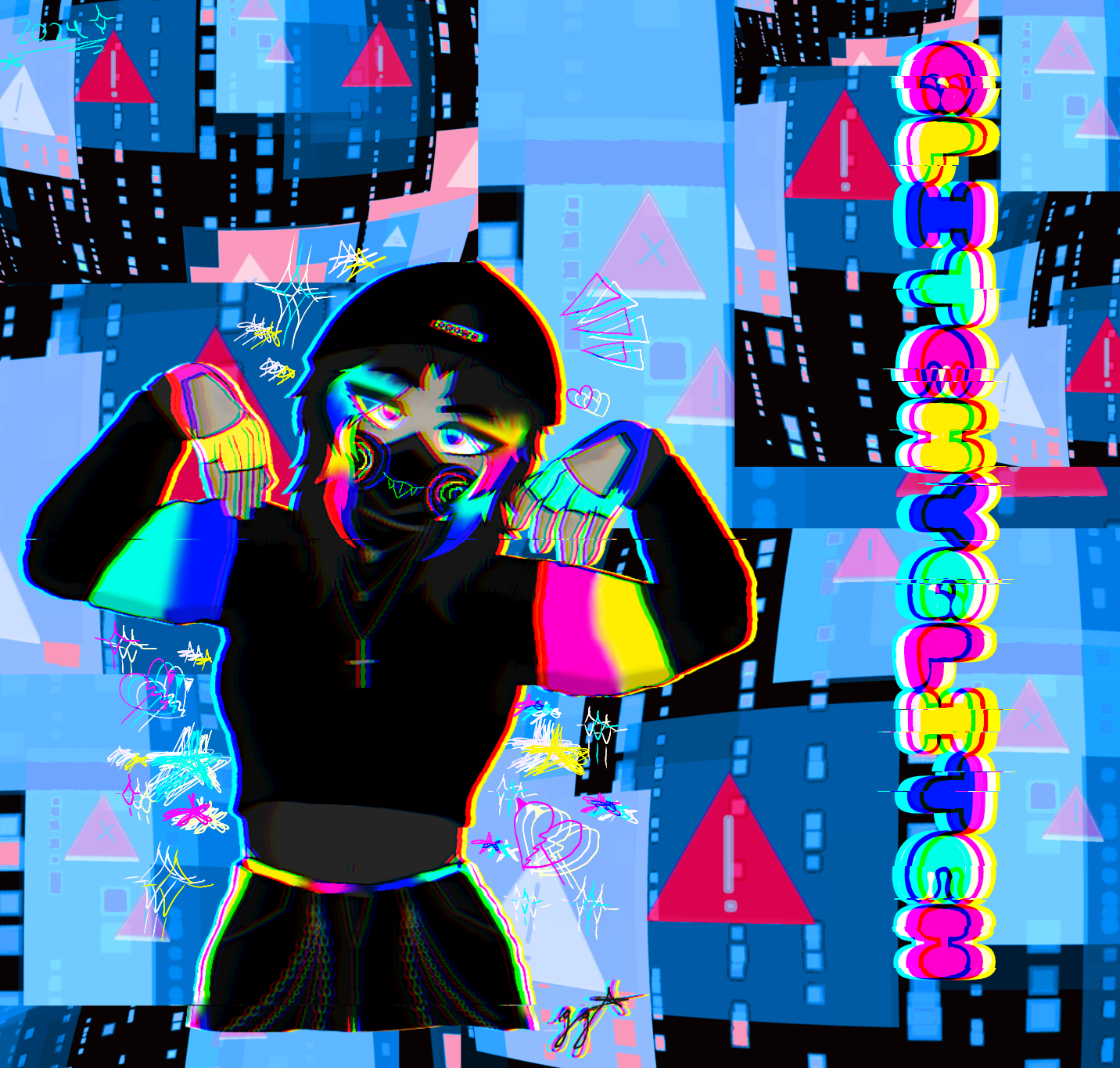 theres a glitch in the system‘‘ - ibisPaint