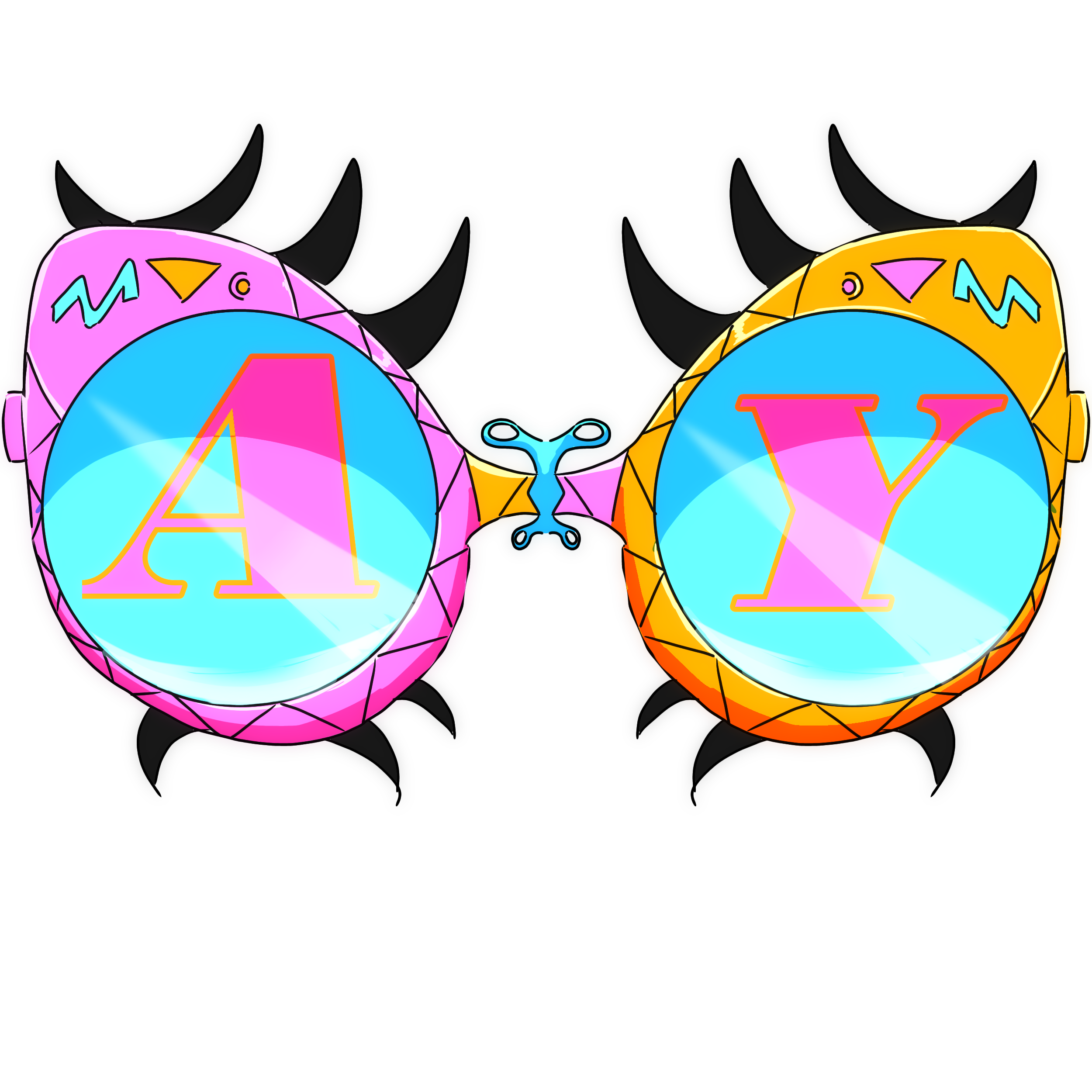 Retro Pop Ay glases - ibisPaint