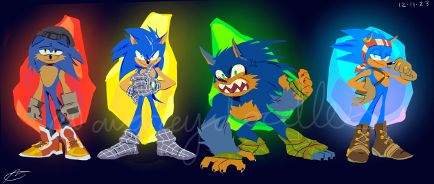 Shattered Sonic - ibisPaint