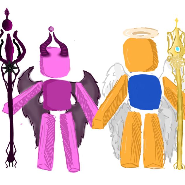 Devil and angle - ibisPaint