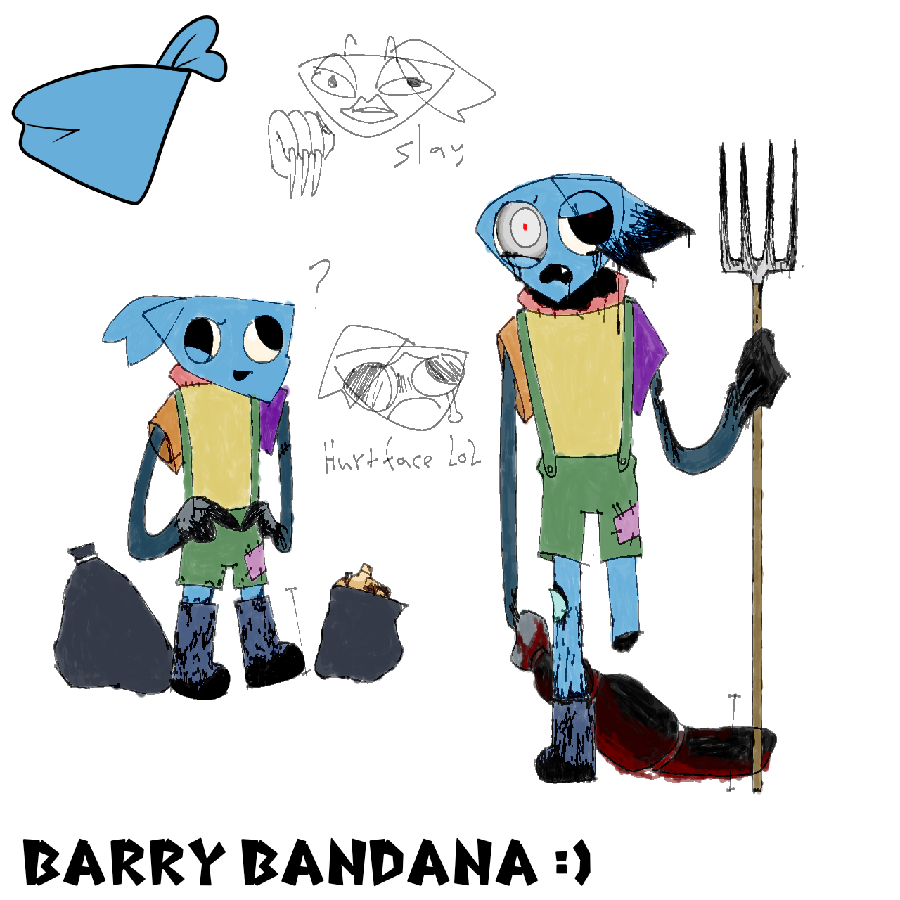 Trinket toons series; Barry bandana #1 - ibisPaint