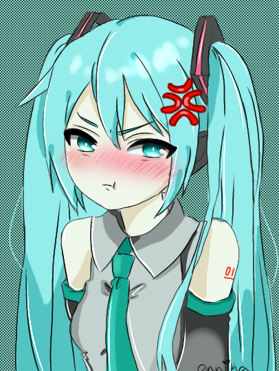 Hatsune Miku angy - ibisPaint