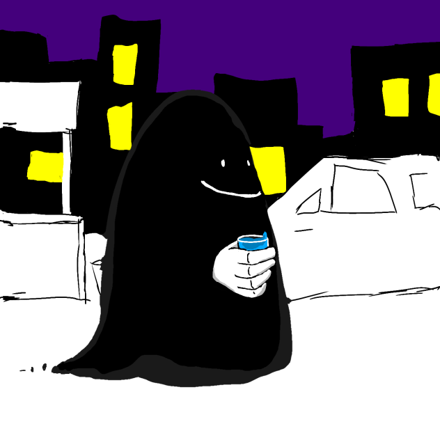 ghost midnight stroll - ibisPaint