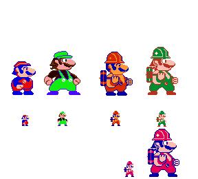 more mario upscaled sprites - ibisPaint