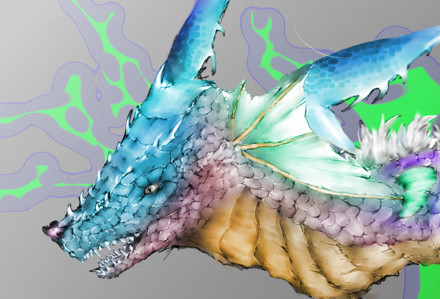 dragon head2 - ibisPaint