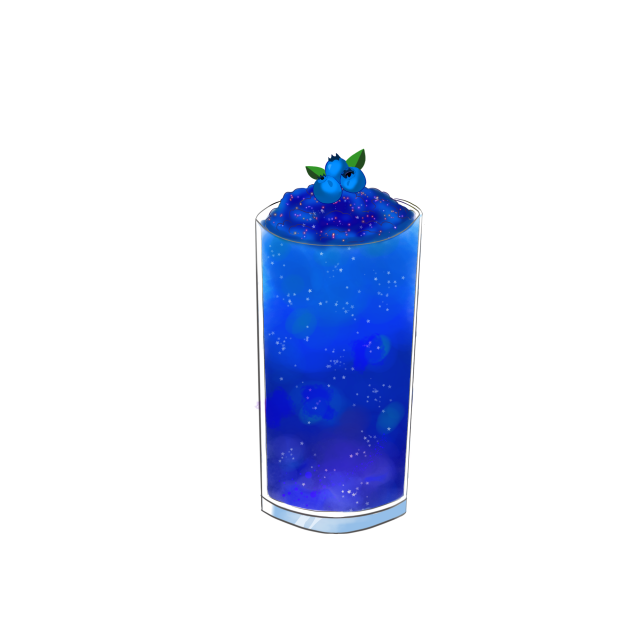 Blueberry summer drink - ibisPaint