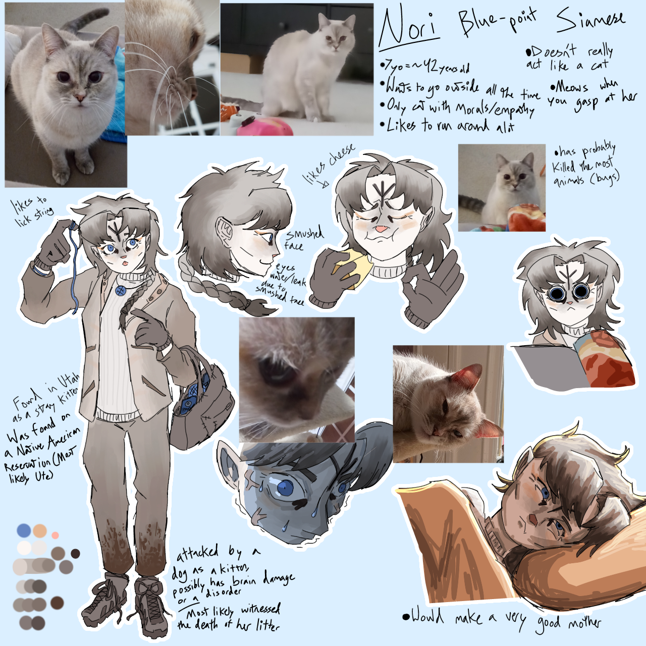 Nori as a Human - ibisPaint