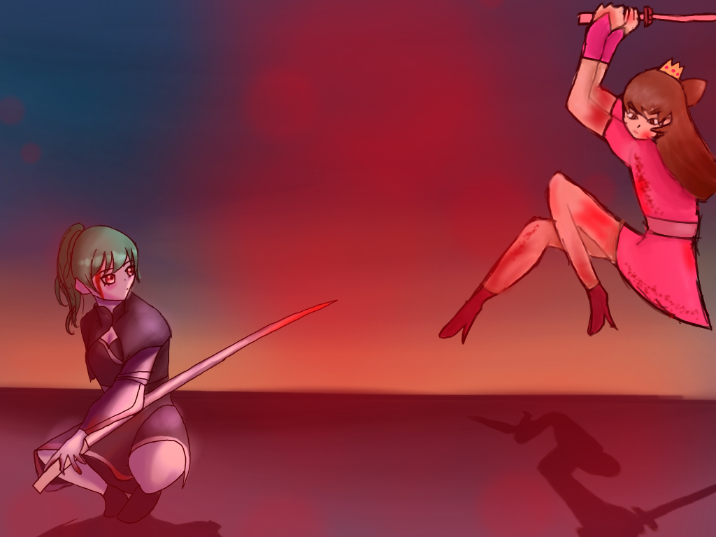 Pov Me And Cherry Get Into A Fight - ibisPaint