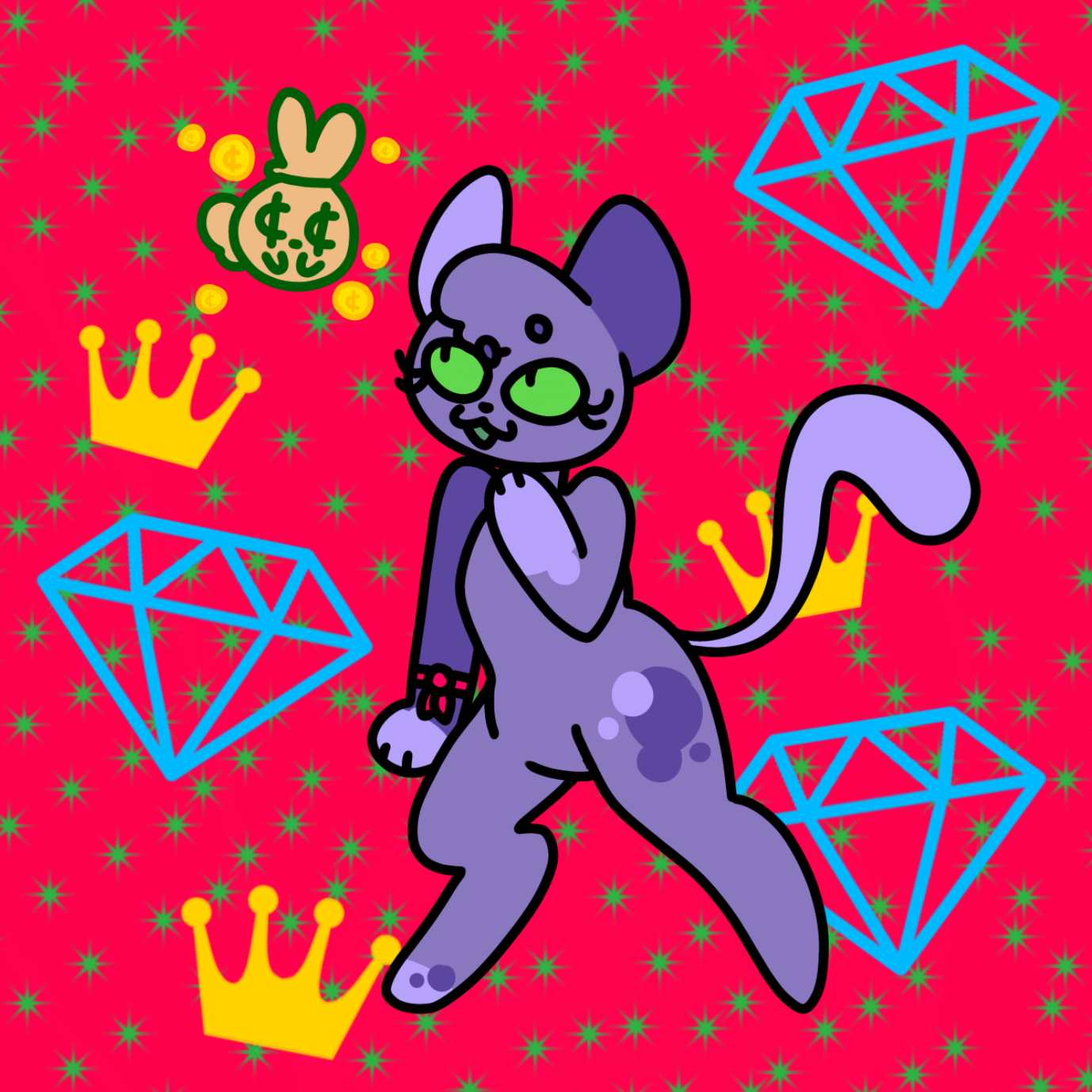 More gambling kitty - ibisPaint