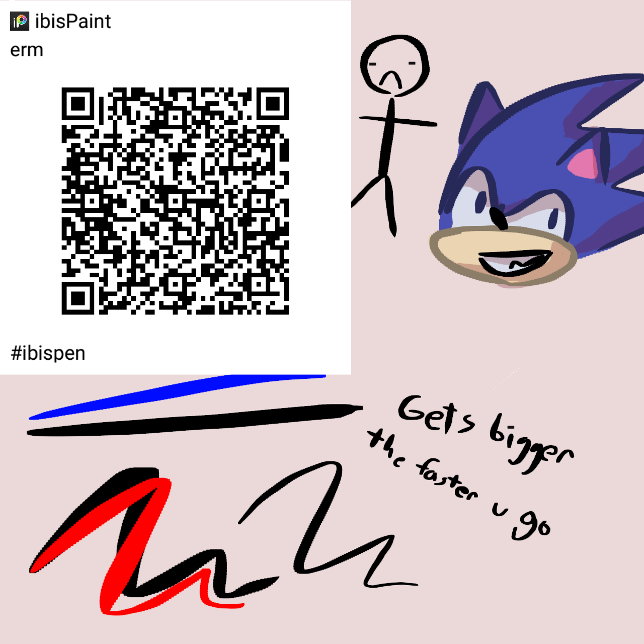 erm a brush and Sonic - ibisPaint