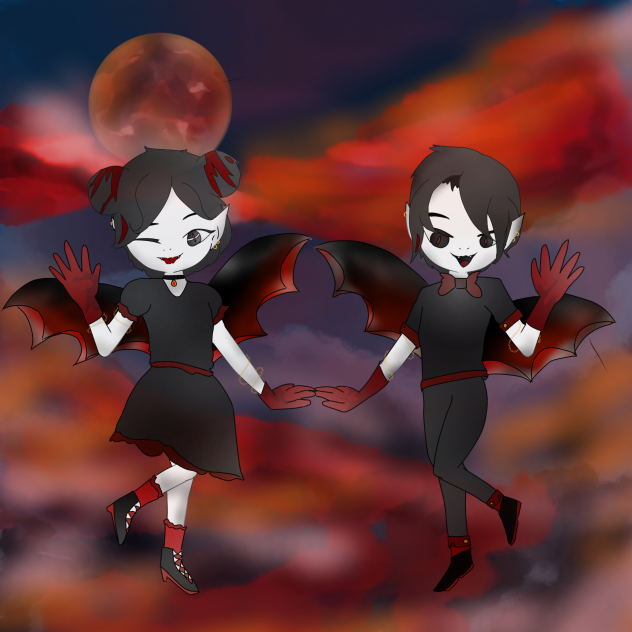 the vampire twins - ibisPaint