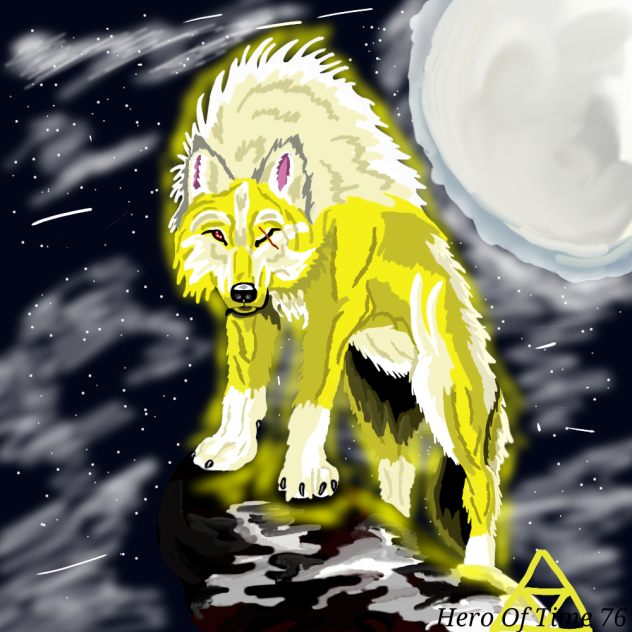 goldener wolf - ibisPaint