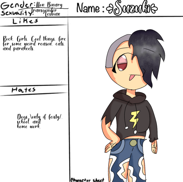 Character sheet for Her. - ibisPaint