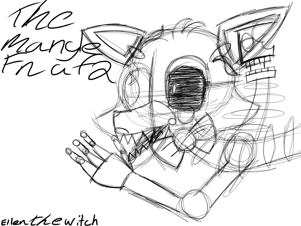 The Mangle FNAF 2 [Speedpaint Sketch] - ibisPaint