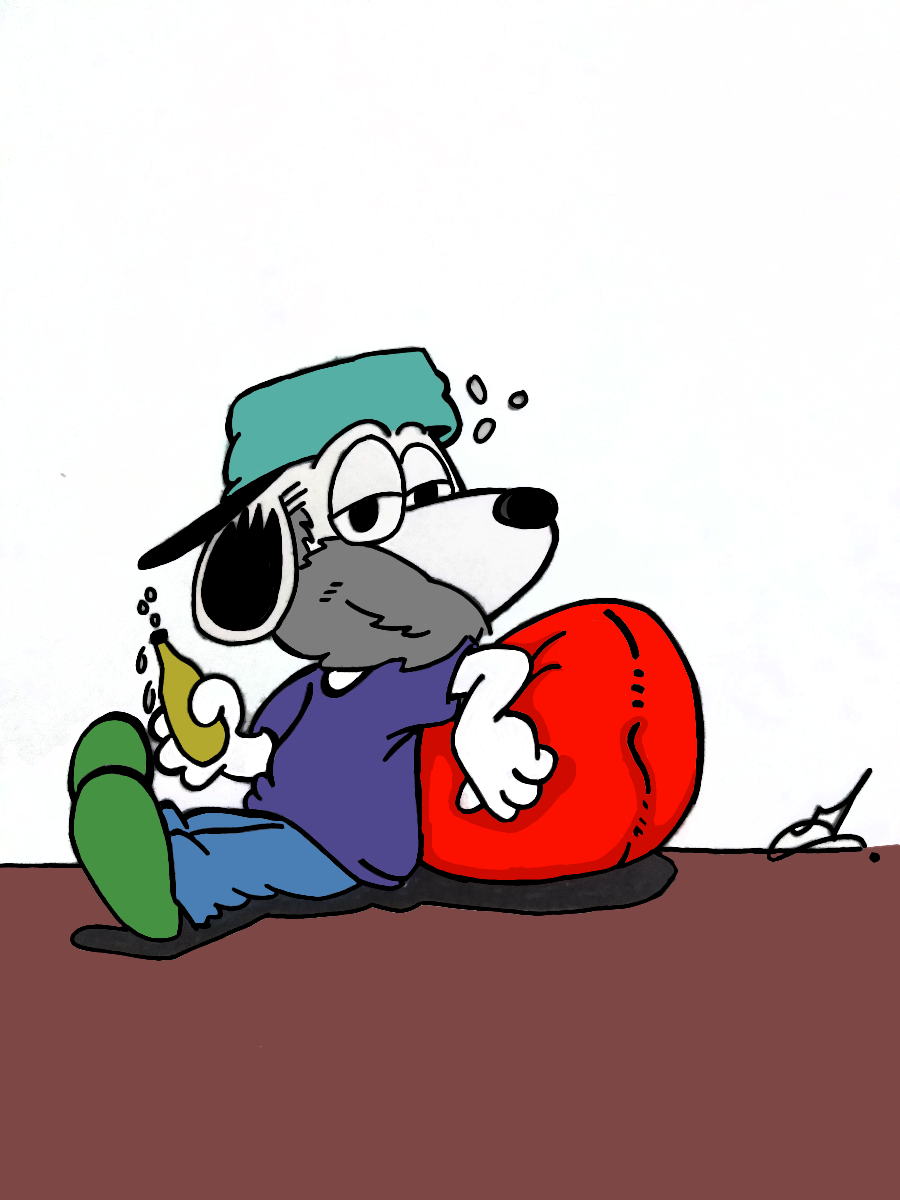 Drunk Snoopy - ibisPaint