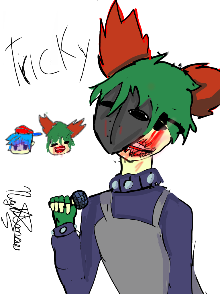 fnf tricky vercion humano dibujo - ibisPaint