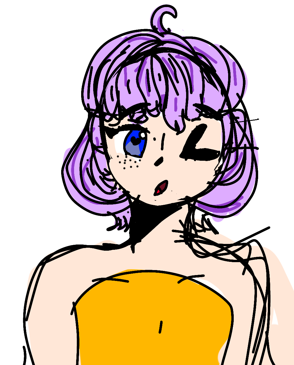 boceto rápido chica quick sketch girl - ibisPaint