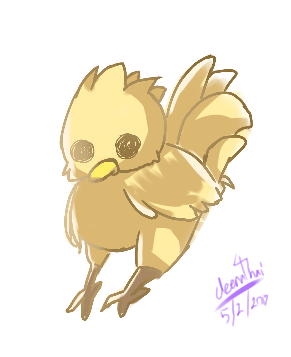 chibi chocobo - ibisPaint