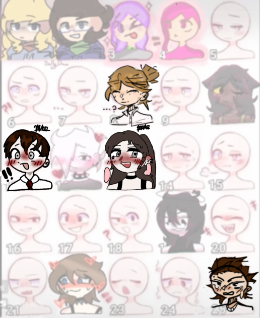 Two oc expression collab - ibisPaint