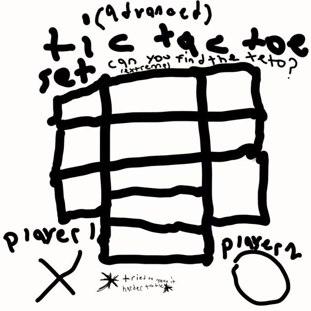 advanced tic tac toe set - ibisPaint