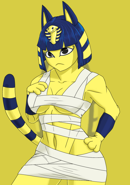 animal crossing Ankha (human body) - ibisPaint