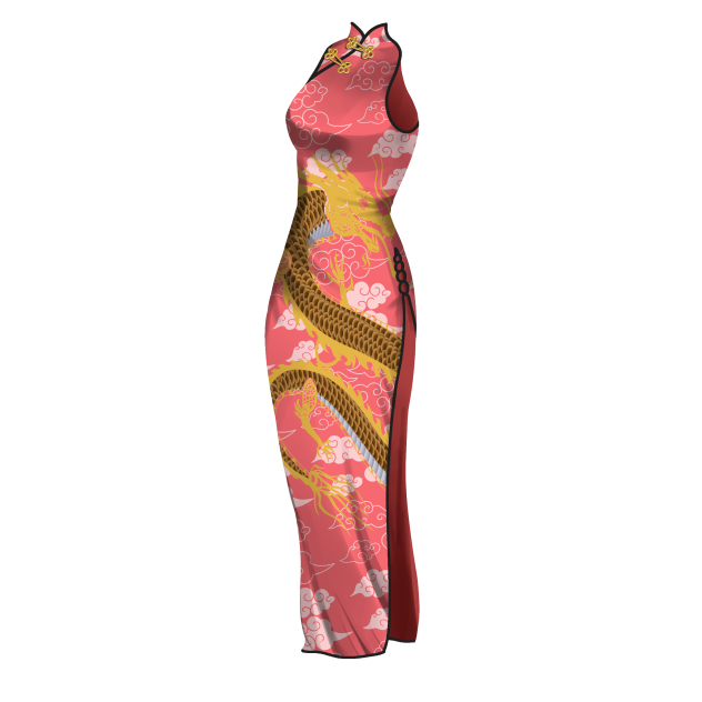Silk cheongsam - ibisPaint