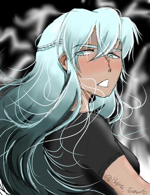 Remake of the previous blue haired girl - ibisPaint