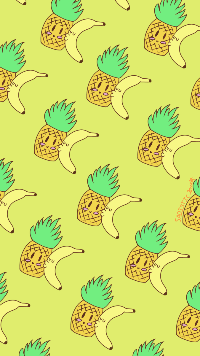 pineapple wallpaper - ibisPaint