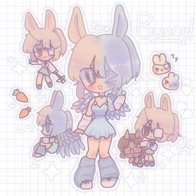 Bunny doodle page - ibisPaint